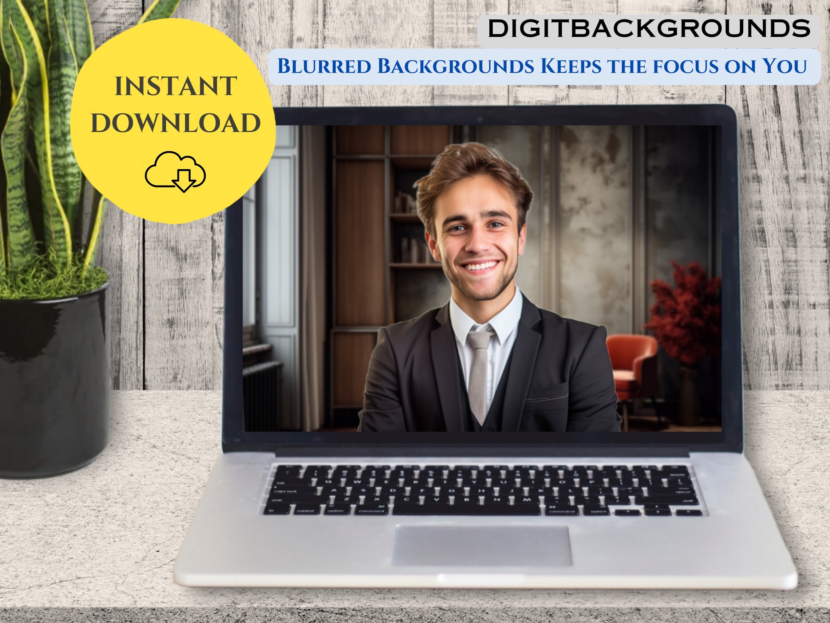 Gray Study Room Background Zoom Meetings Home Office - Etsy