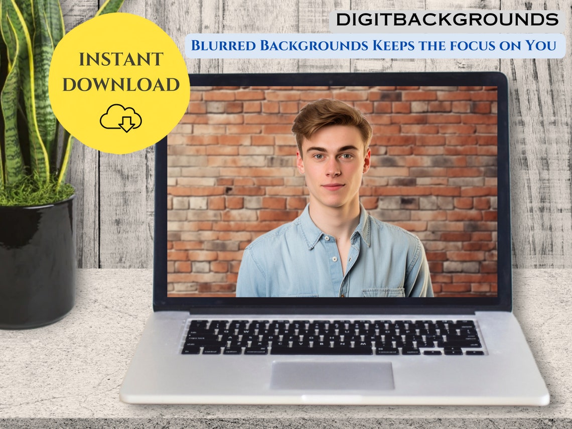 Brick Wall Backdrop for Zoom Meetings Zoom Virtual Backgrounds ...