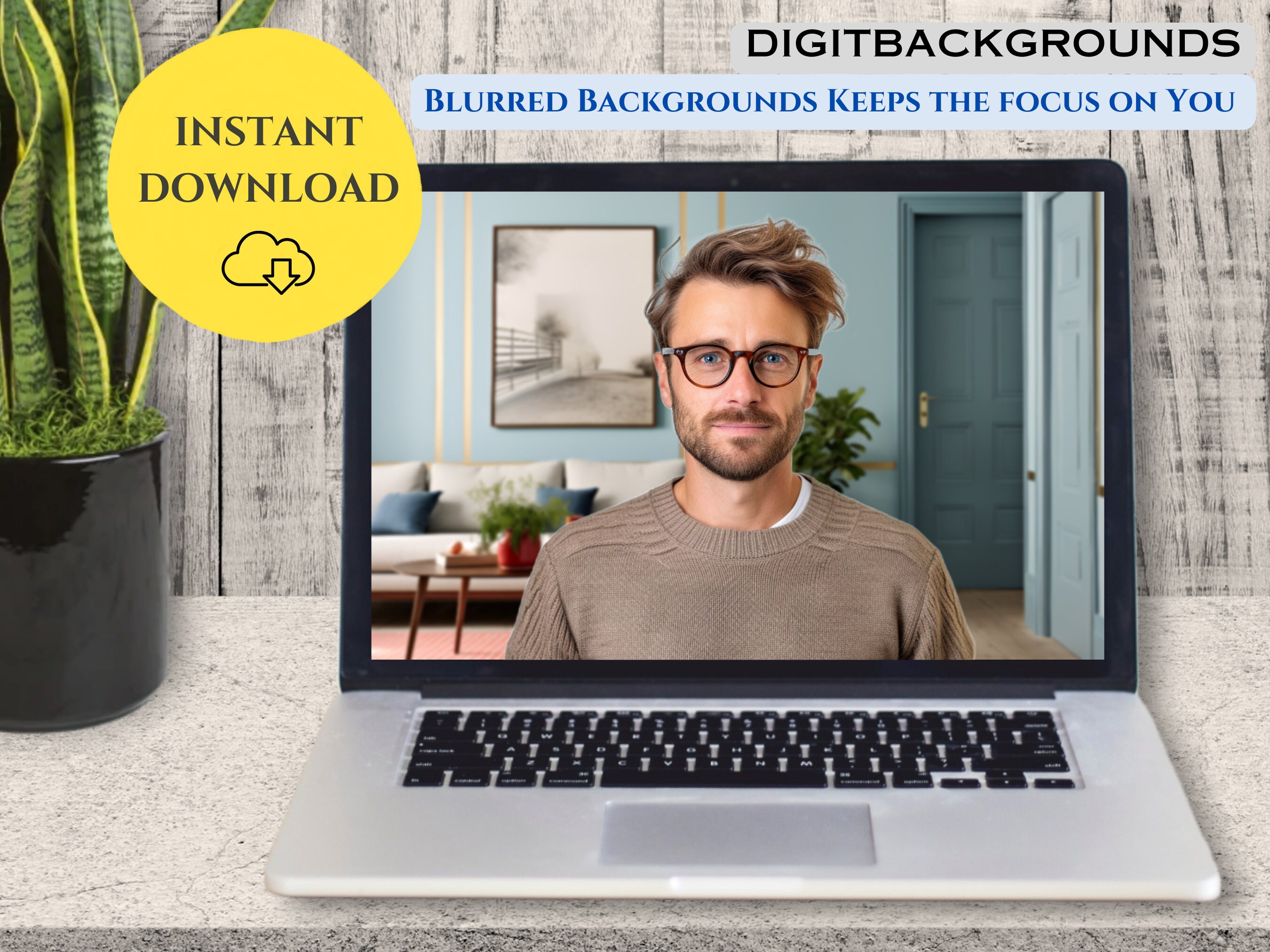 Blue Interior Background, Zoom Meetings, Zoom Virtual Backgrounds ...