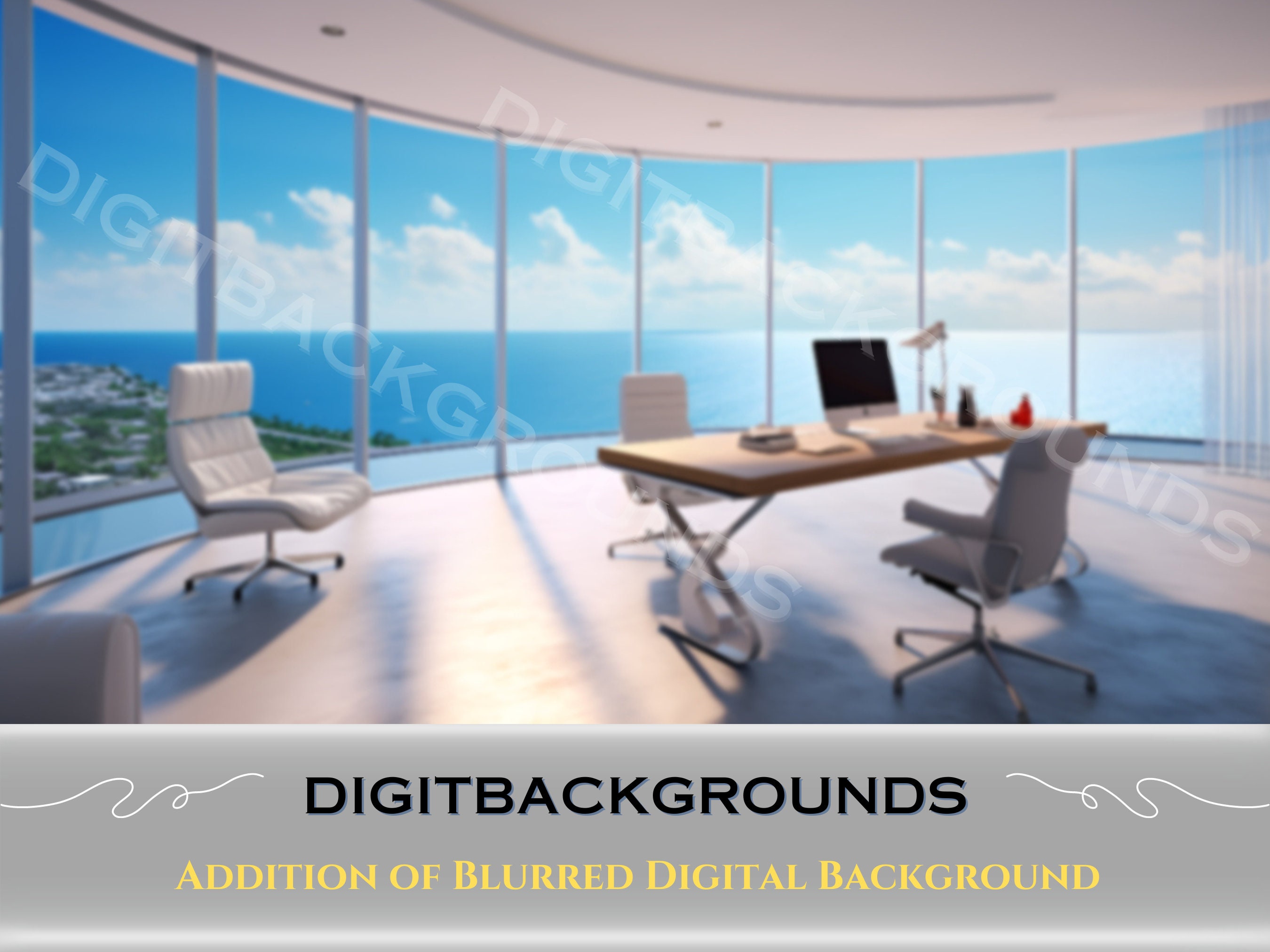 Office Virtual Backgrounds Minimalistic Zoom Backdrop Home Office ...