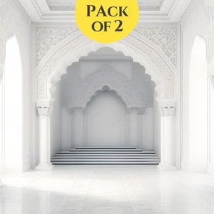White Arabic Style Castle Background, Zoom Meeting, Zoom Virtual ...