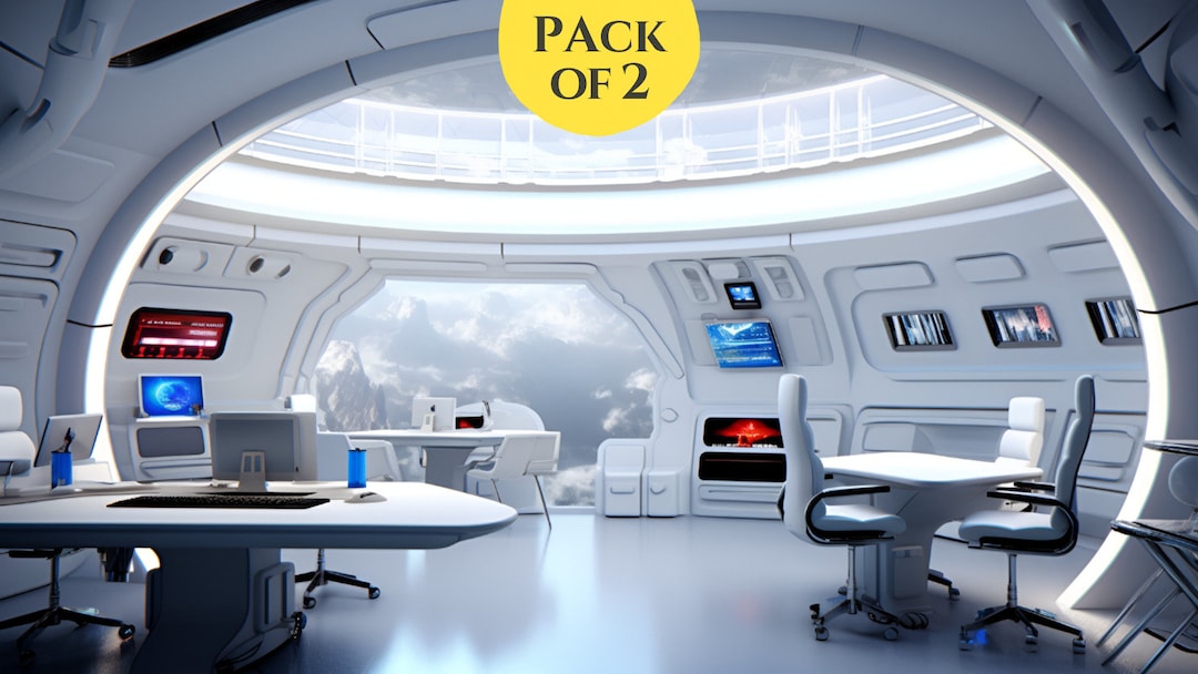 White Space Ship Background for Zoom Meetings Home Office, Zoom ...
