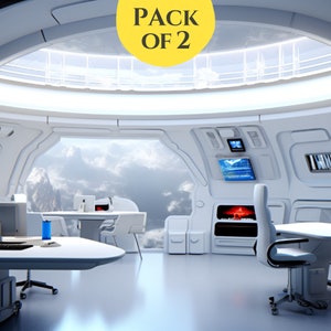 White Space Ship Background for Zoom Meetings Home Office, Zoom ...