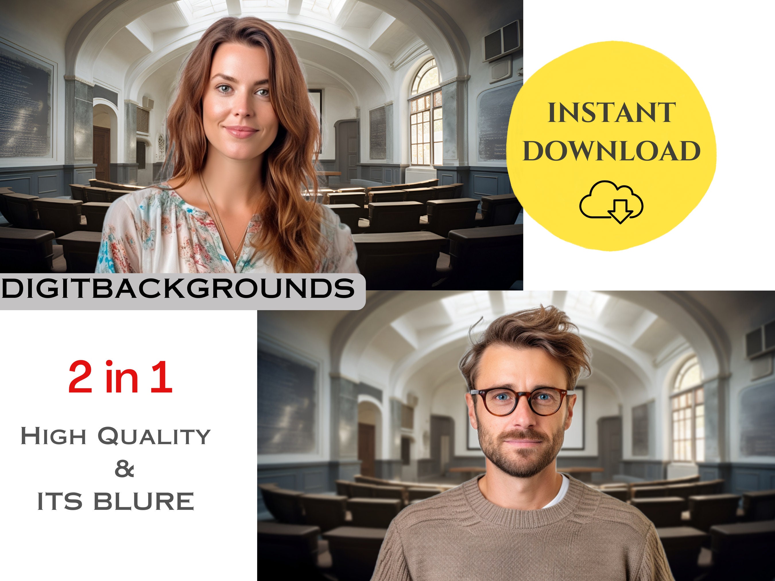 Univercity Study Room Background, Zoom Meetings, Home Office, Blurred ...