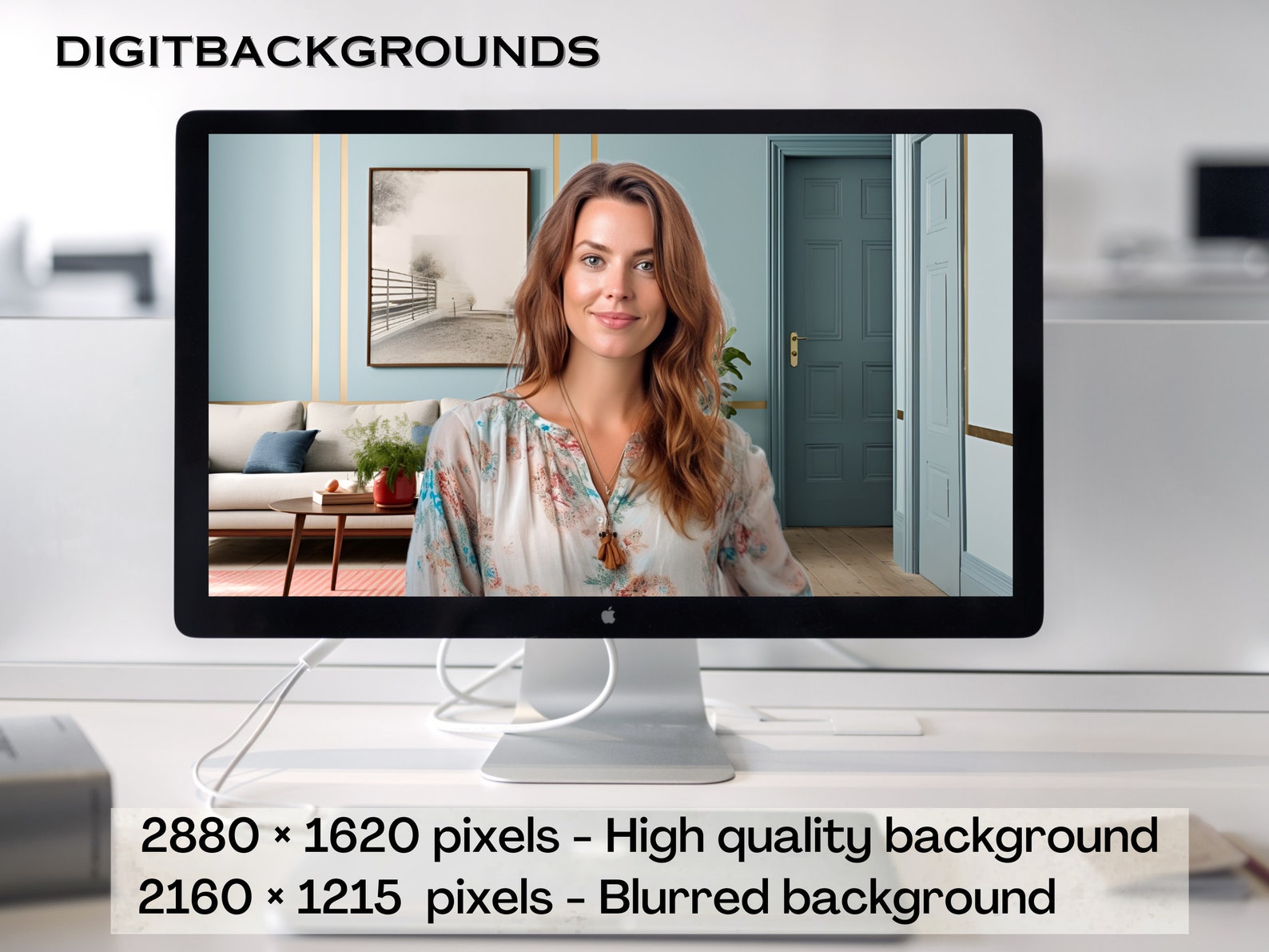 Blue Interior Background, Zoom Meetings, Zoom Virtual Backgrounds ...