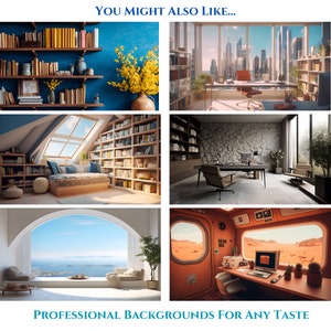 Office Virtual Backgrounds Minimalistic Zoom Backdrop Home Office ...