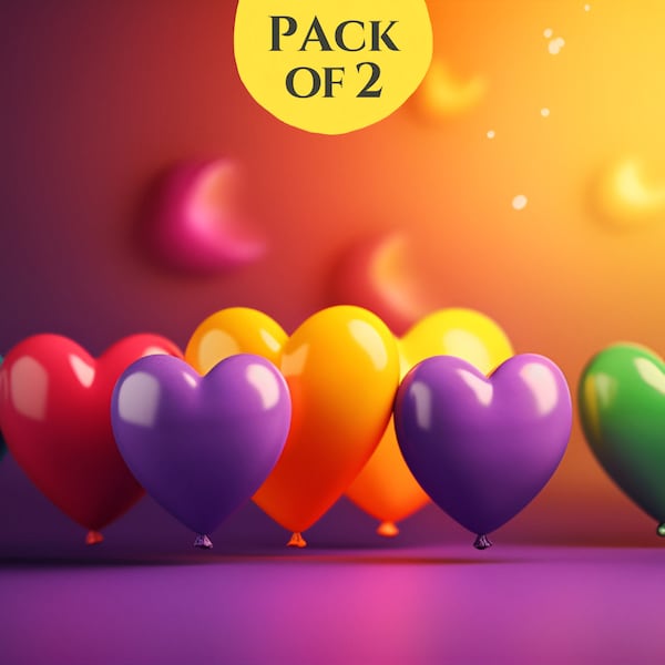 Virtual Balloon Backdrop - Etsy