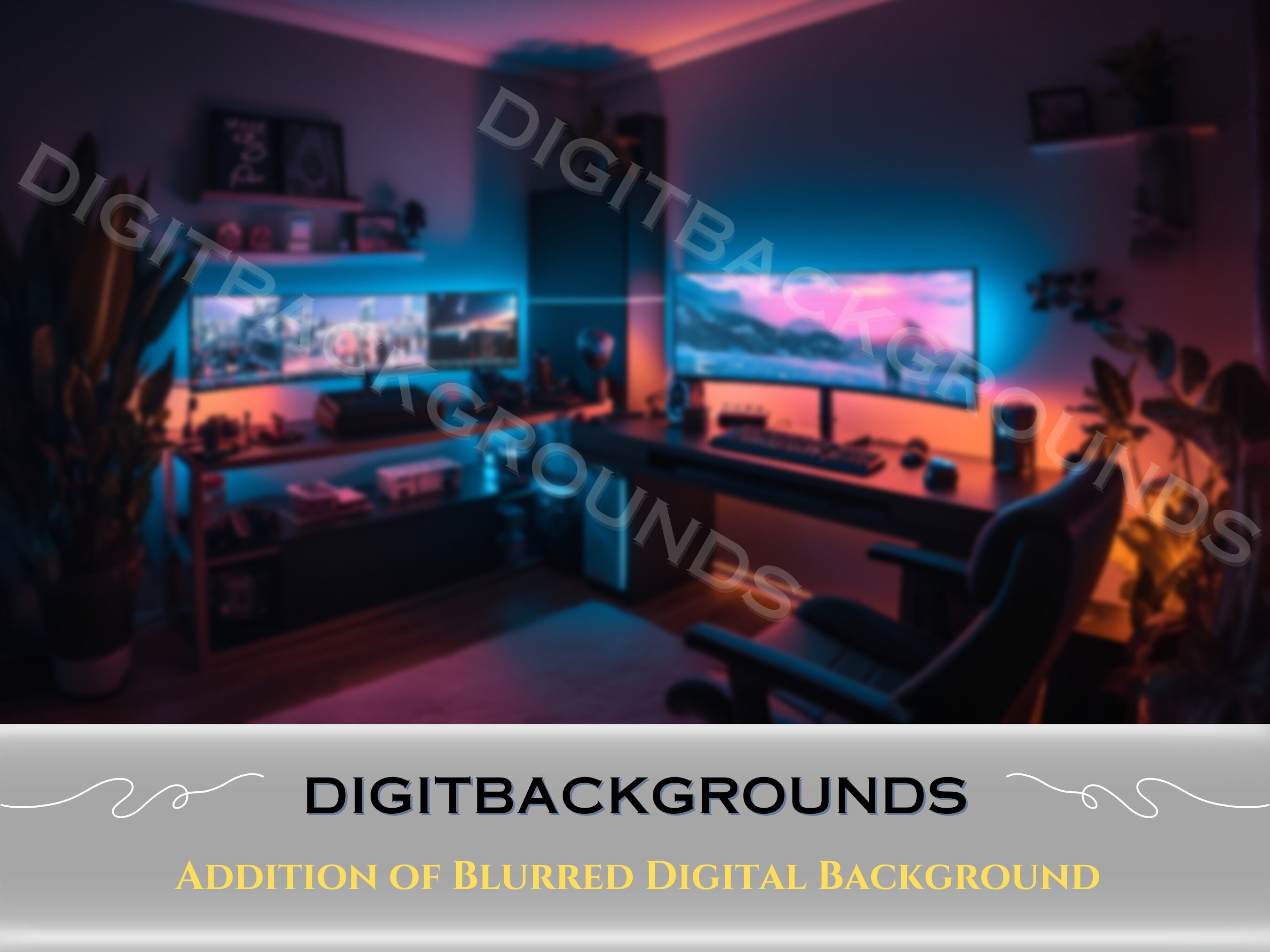 Cozy Gamer Room Background, Zoom Meetings, Zoom Backdrop, Gamers ...