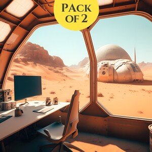 Mars Station Background Zoom Meetings Home Office Backdrop Zoom ...