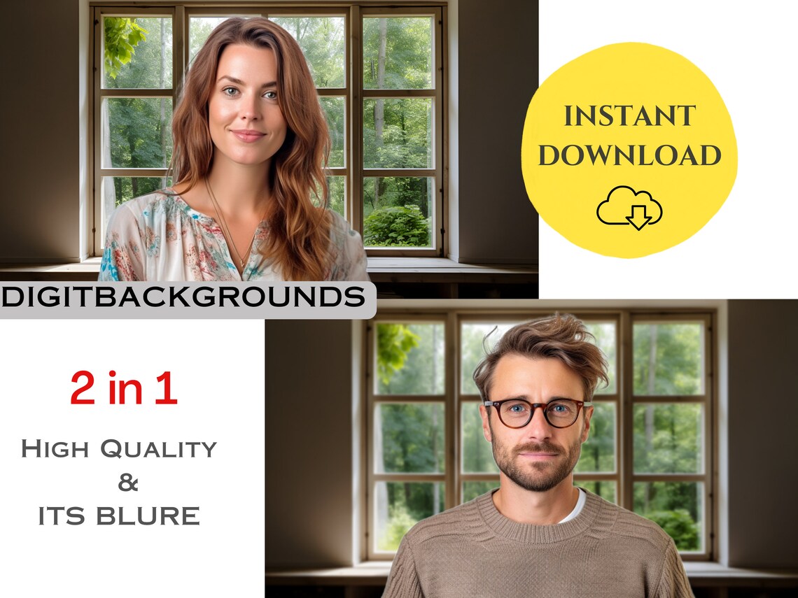 Forest Window Background Zoom Meetings Zoom Virtual Background - Etsy