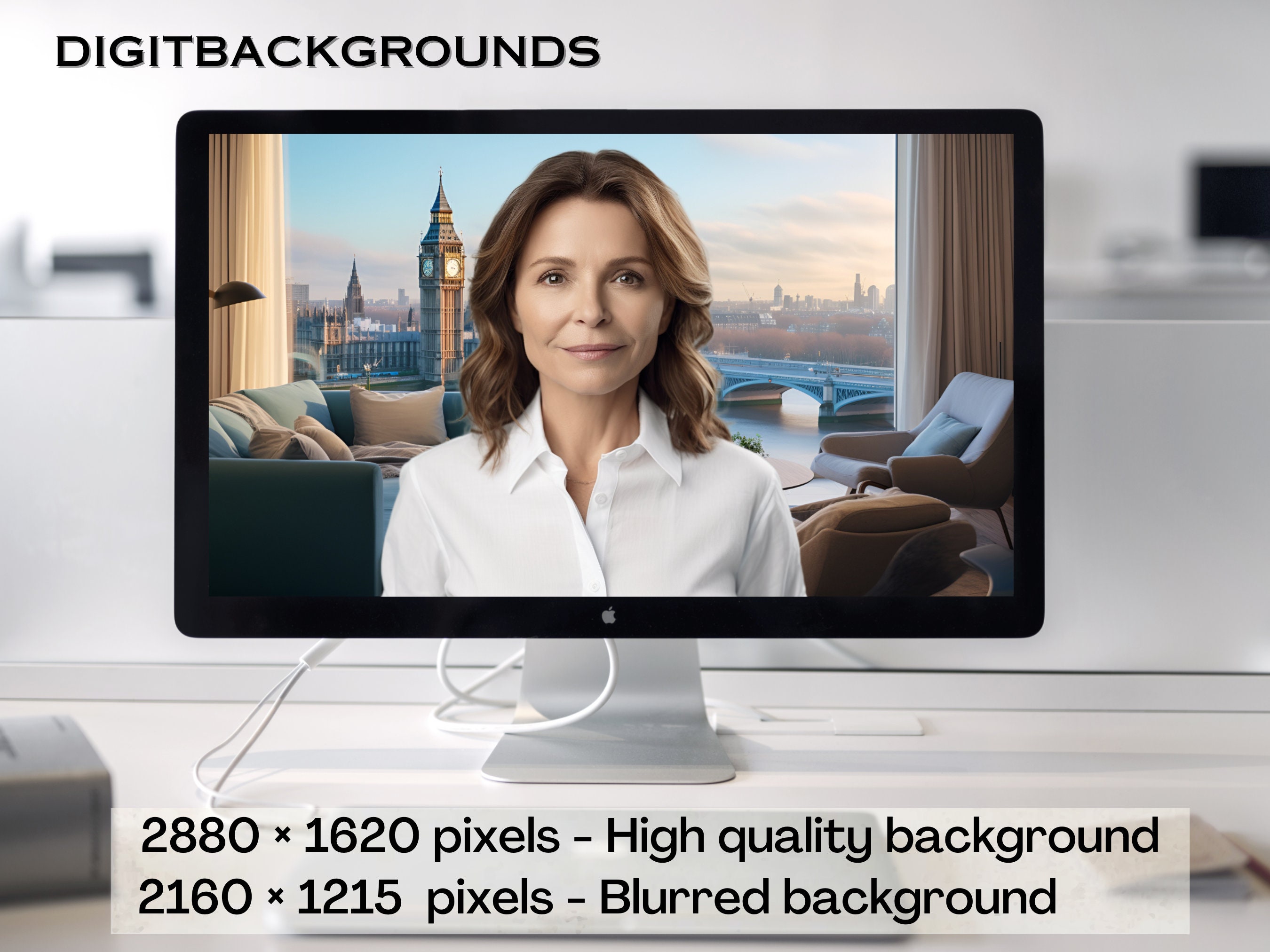 London City View Background, Zoom Meeting, Home Office Zoom Backdrop ...