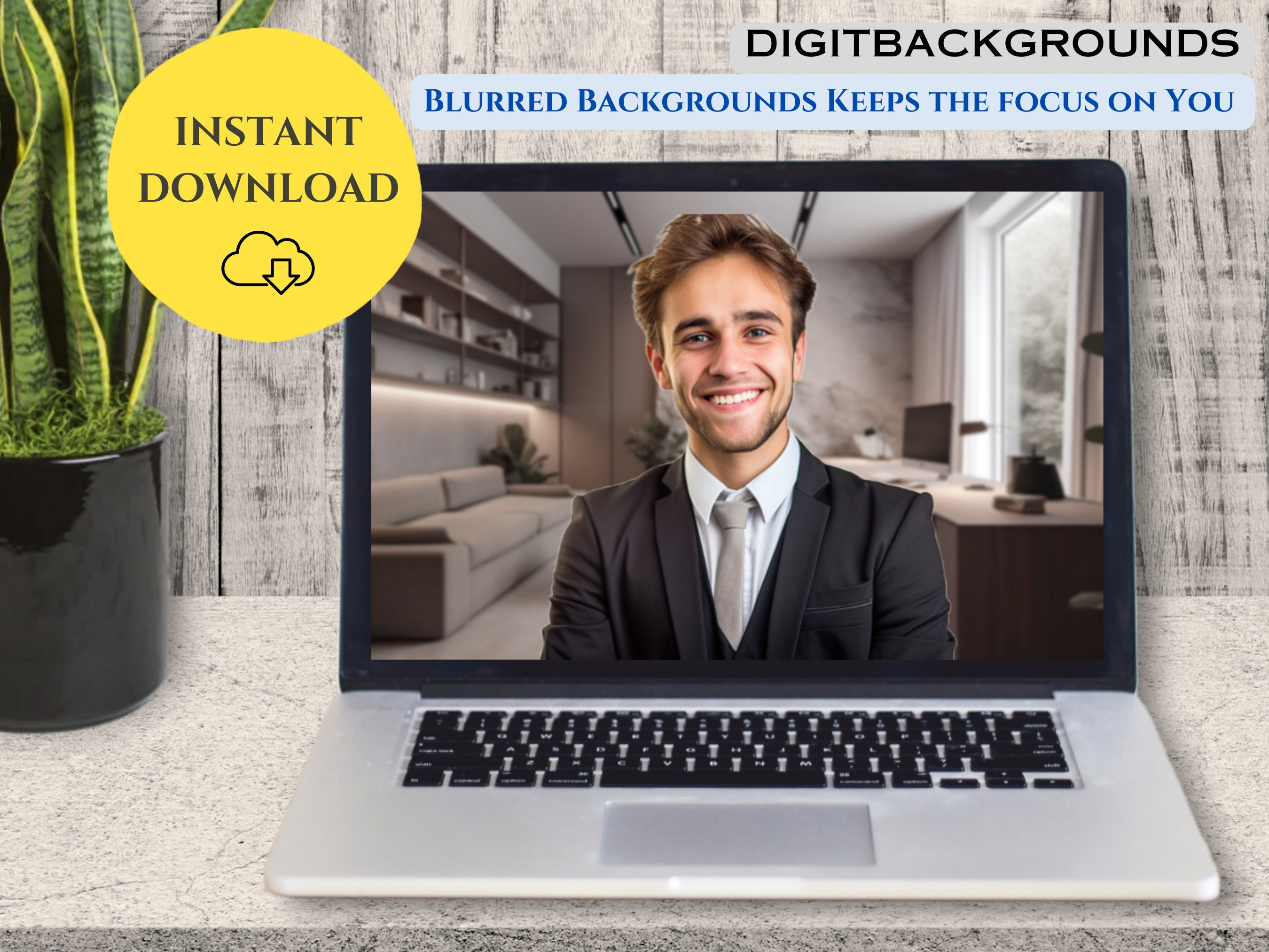 Gray Home Office Background Zoom Meetings Zoom Virtual - Etsy