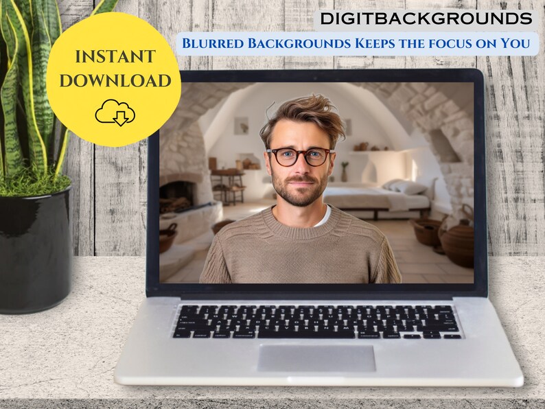 Trulli Interior Background Zoom Meetings Zoom Virtual - Etsy