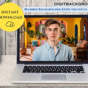 Mexican Villa Background, Zoom Meeting, Zoom Virtual Backgrounds ...