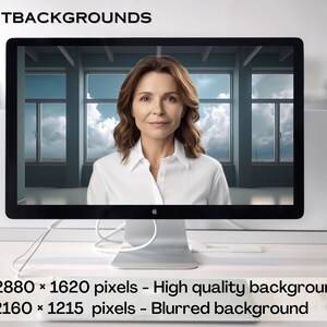 Cloudy Window Background Zoom Meetings Zoom Virtual Background ...