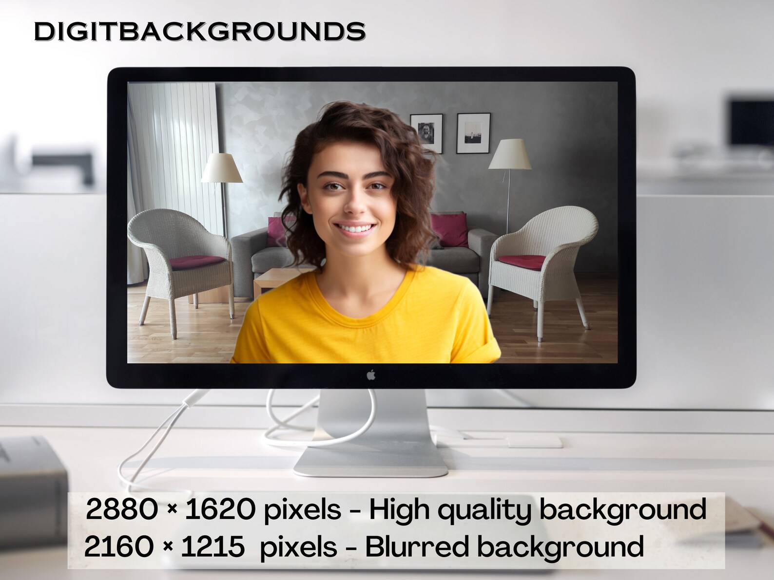 German Bauhaus Interior Backdrops for Zoom Meetings, Zoom Virtual ...