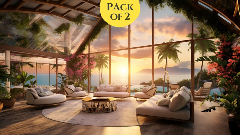 Tropical Background, Zoom Meetings, Blurred Zoom Virtual Background ...