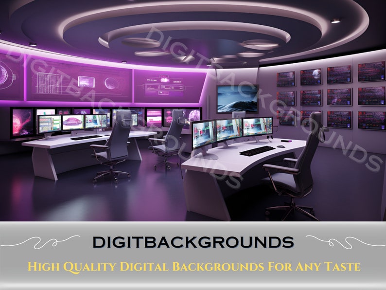 Futuristic Office Background for Zoom Meetings Metaverse Zoom Backdrop ...