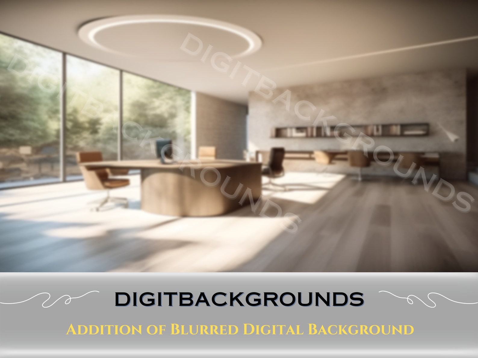 Office Virtual Backgrounds Minimalistic Zoom Backdrop Home Office ...