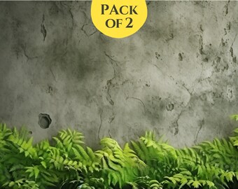 Fern & Brick Wall Backdrop for Zoom Meetings Blurred Zoom Virtual ...