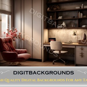 Working Area Study Room Background, Zoom Meetings, Home Office, Blurred ...