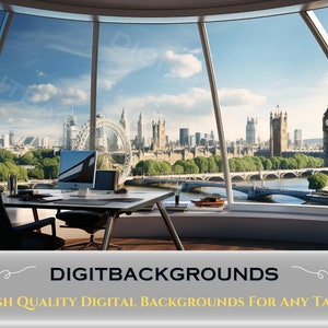 London City View Background, Zoom Meeting, Home Office Zoom Backdrop ...
