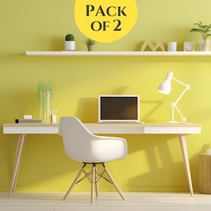 Yellow Study Room Background, Zoom Meetings, Home Office, Blurred Zoom ...