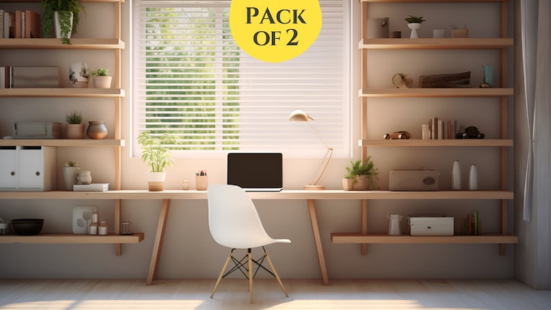 Cozy Bright Study Room Background Zoom Meetings Home Office - Etsy