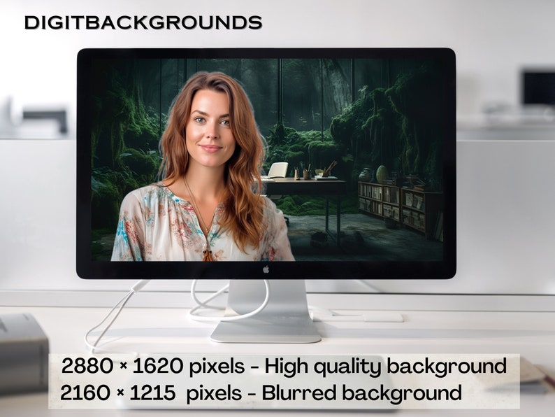 Fantasy Virtual Backgrounds Minimalistic Zoom Backdrop Home Office ...