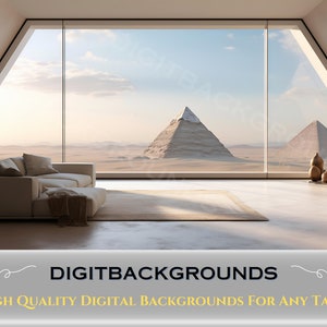 Egyptian Pyramids Background, Zoom Meetings, Blurred Zoom Virtual ...