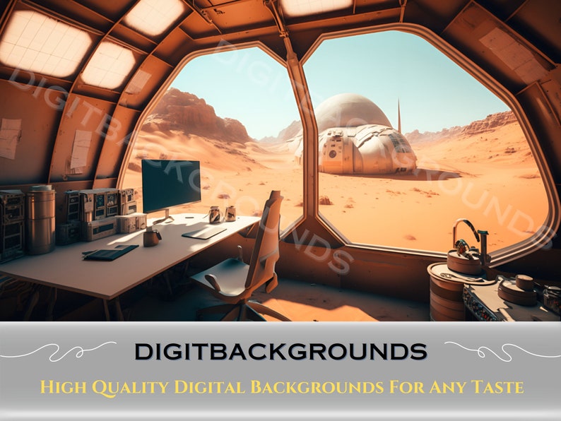 Mars Station Background Zoom Meetings Home Office Backdrop Zoom ...