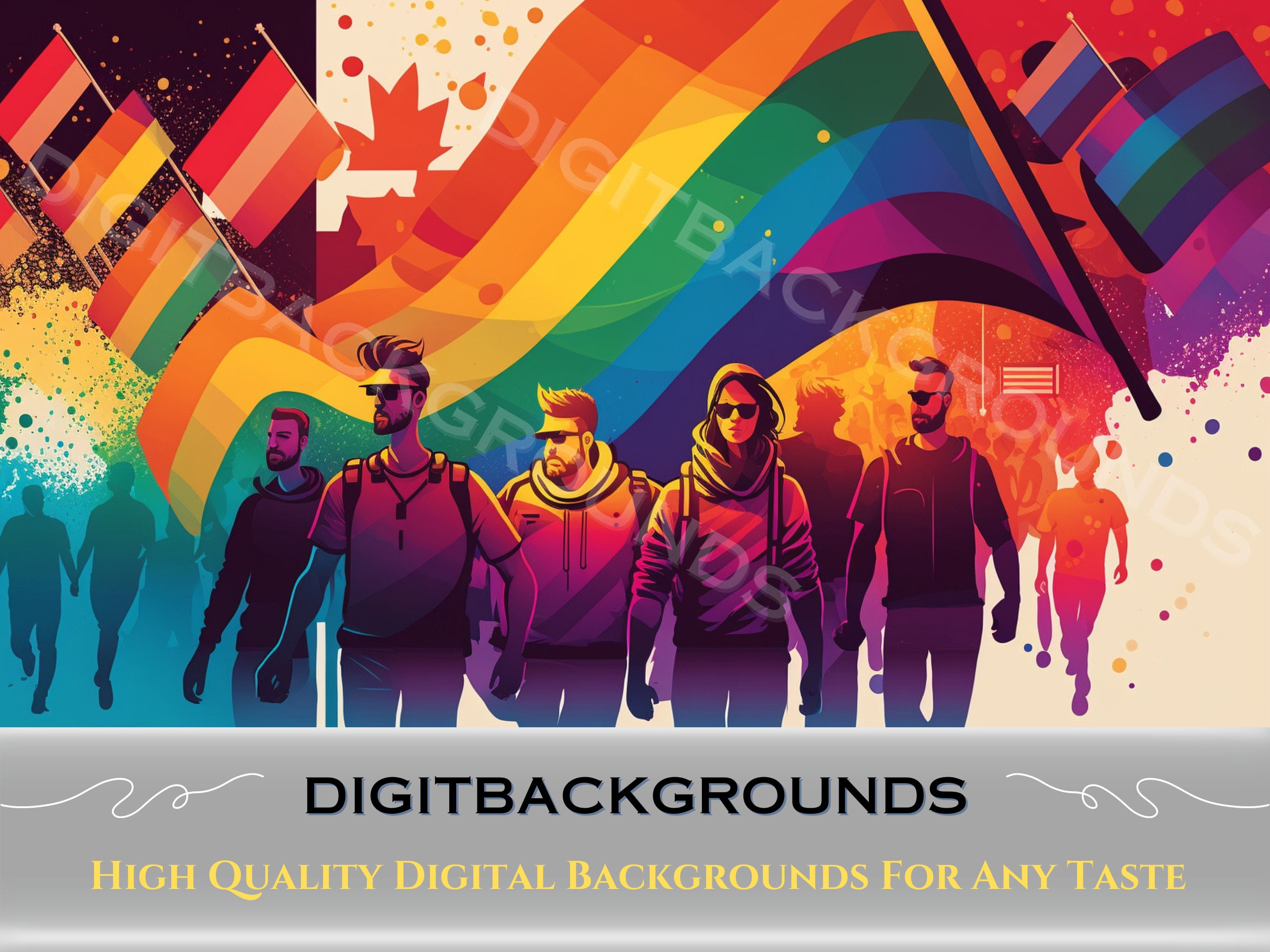 Pride Virtual Backgrounds Minimalistic Zoom Backdrop Home Office ...