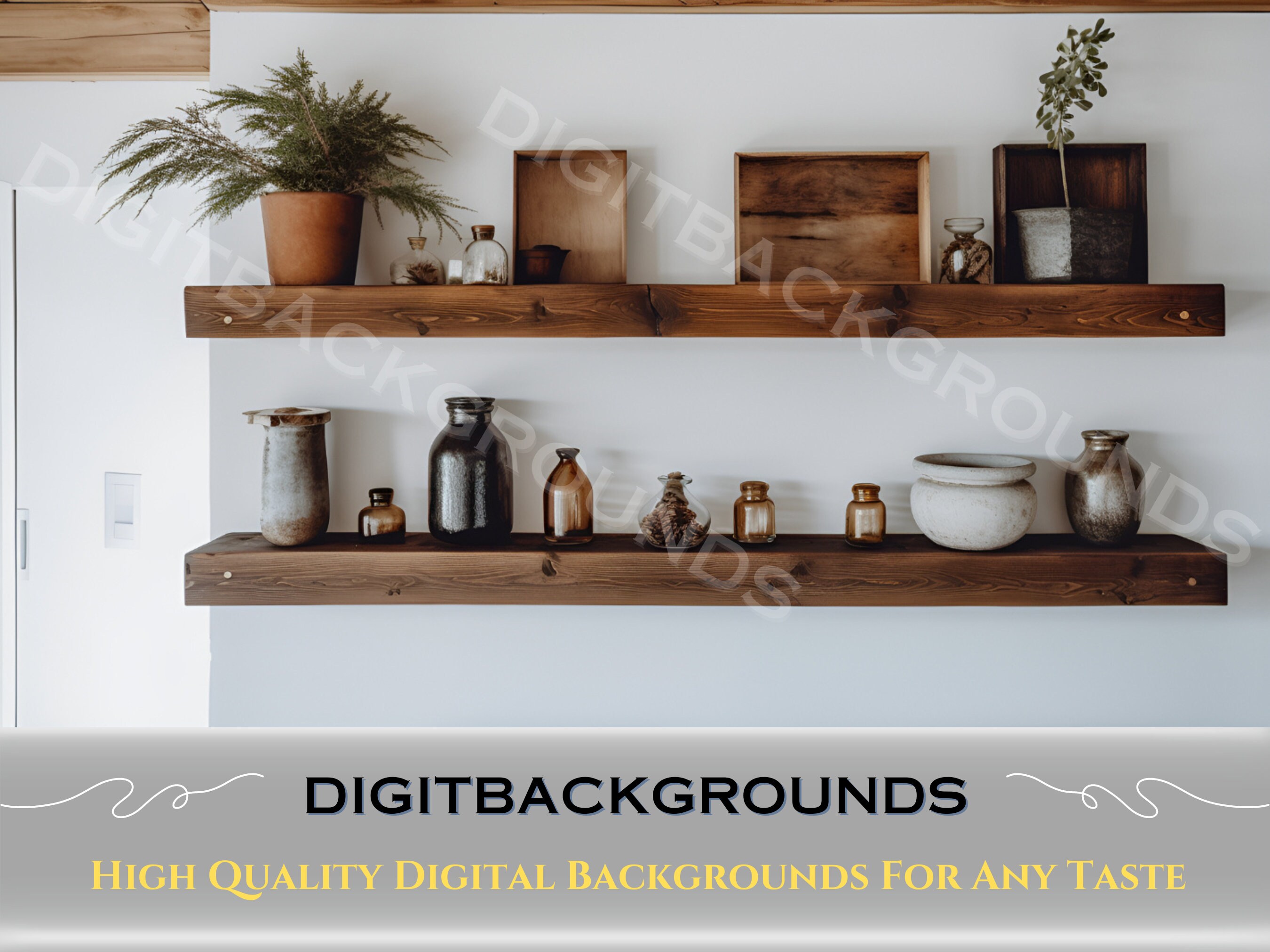Shelf Virtual Backgrounds Minimalistic Zoom Backdrop Home Office ...