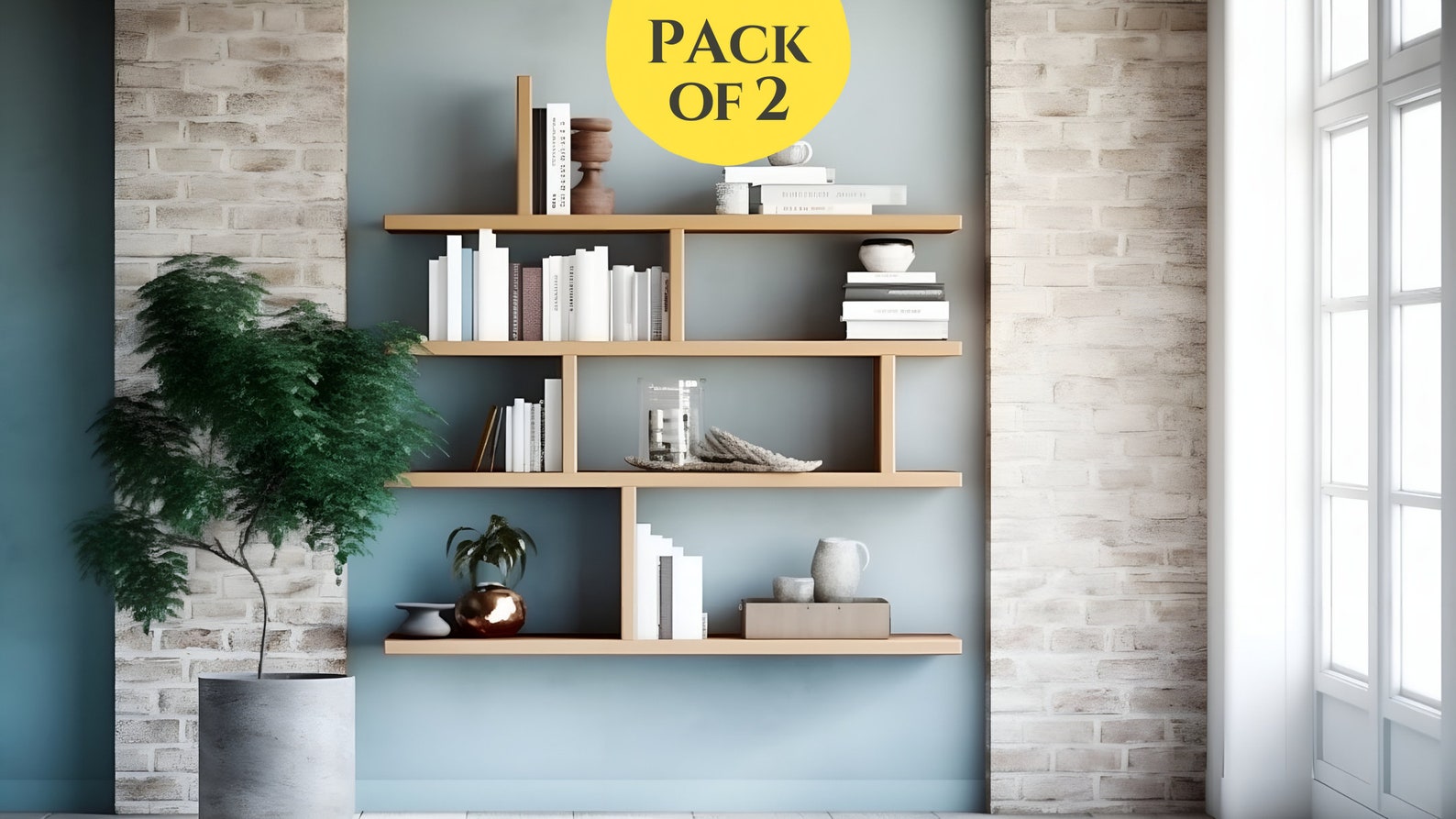 Shelf Virtual Backgrounds Minimalistic Zoom Backdrop Home Office ...