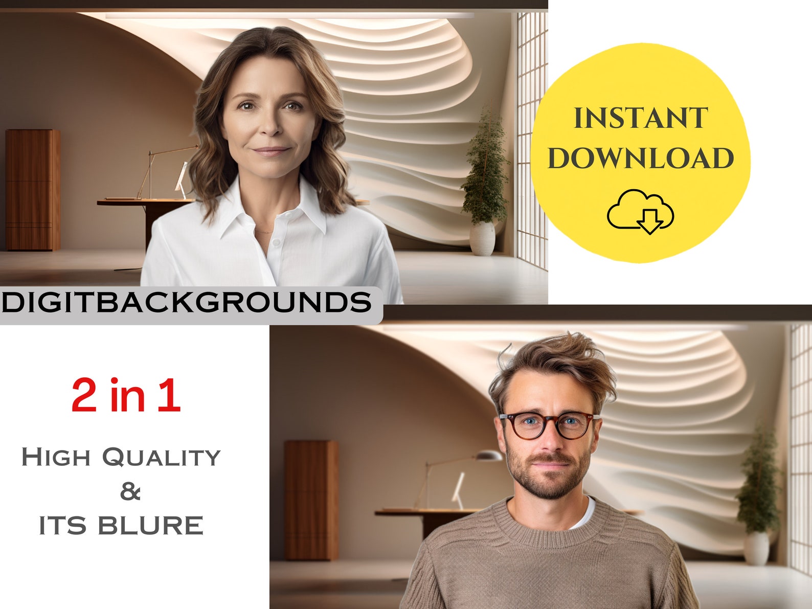 Minimalist Office Background, Zoom Meetings, Zoom Virtual Background ...