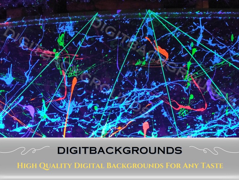 Neon Paint Background for Zoom Meetings, Metaverse Zoom Backdrop Gamers ...