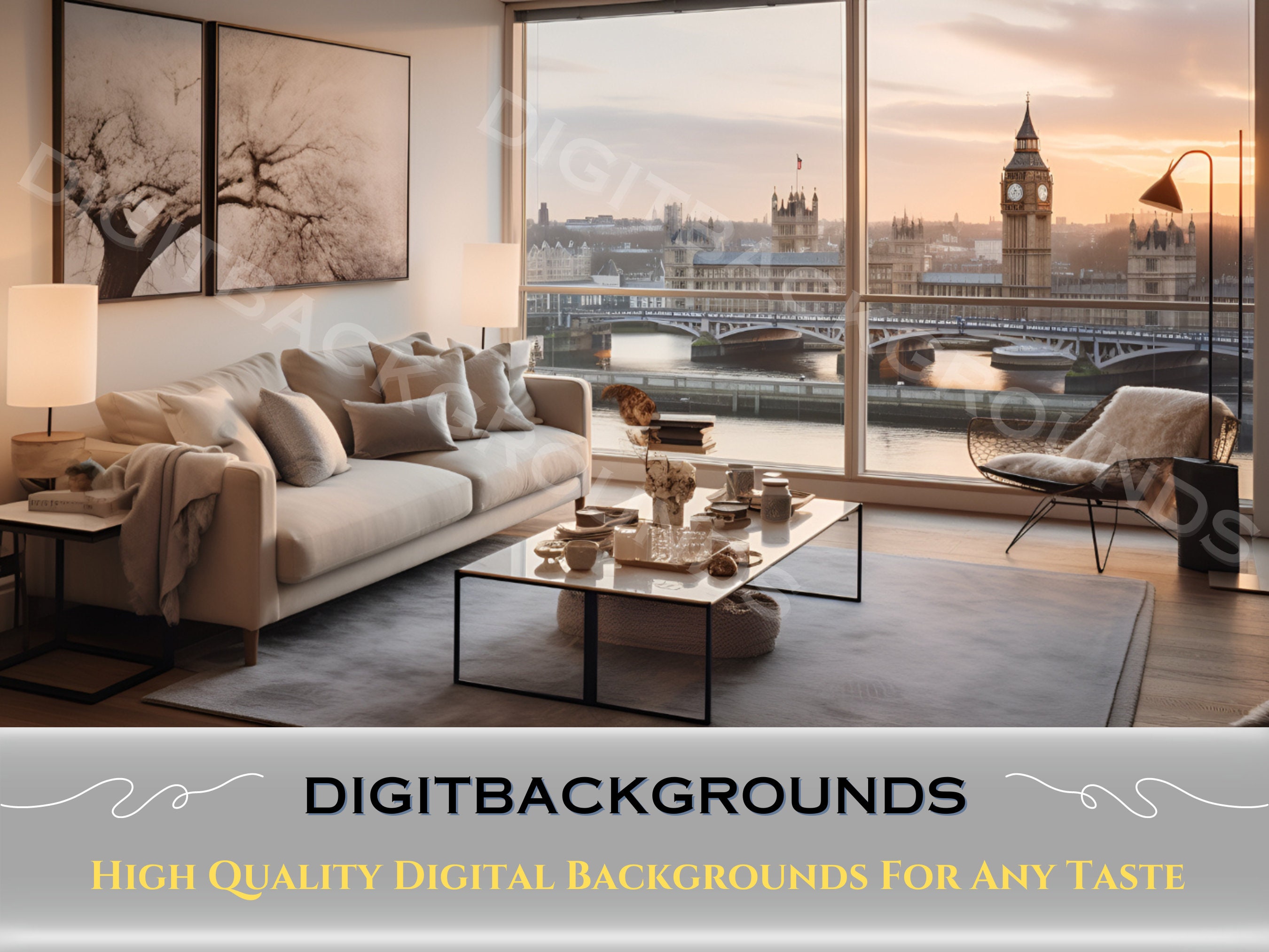 London City View Background, Zoom Meeting, Home Office Zoom Backdrop ...