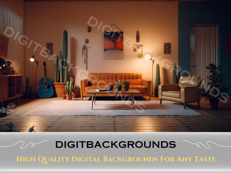 Interior Virtual Backgrounds Minimalistic Zoom Backdrop Home Office ...