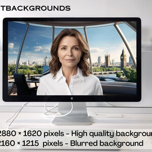 London City View Background, Zoom Meeting, Home Office Zoom Backdrop ...