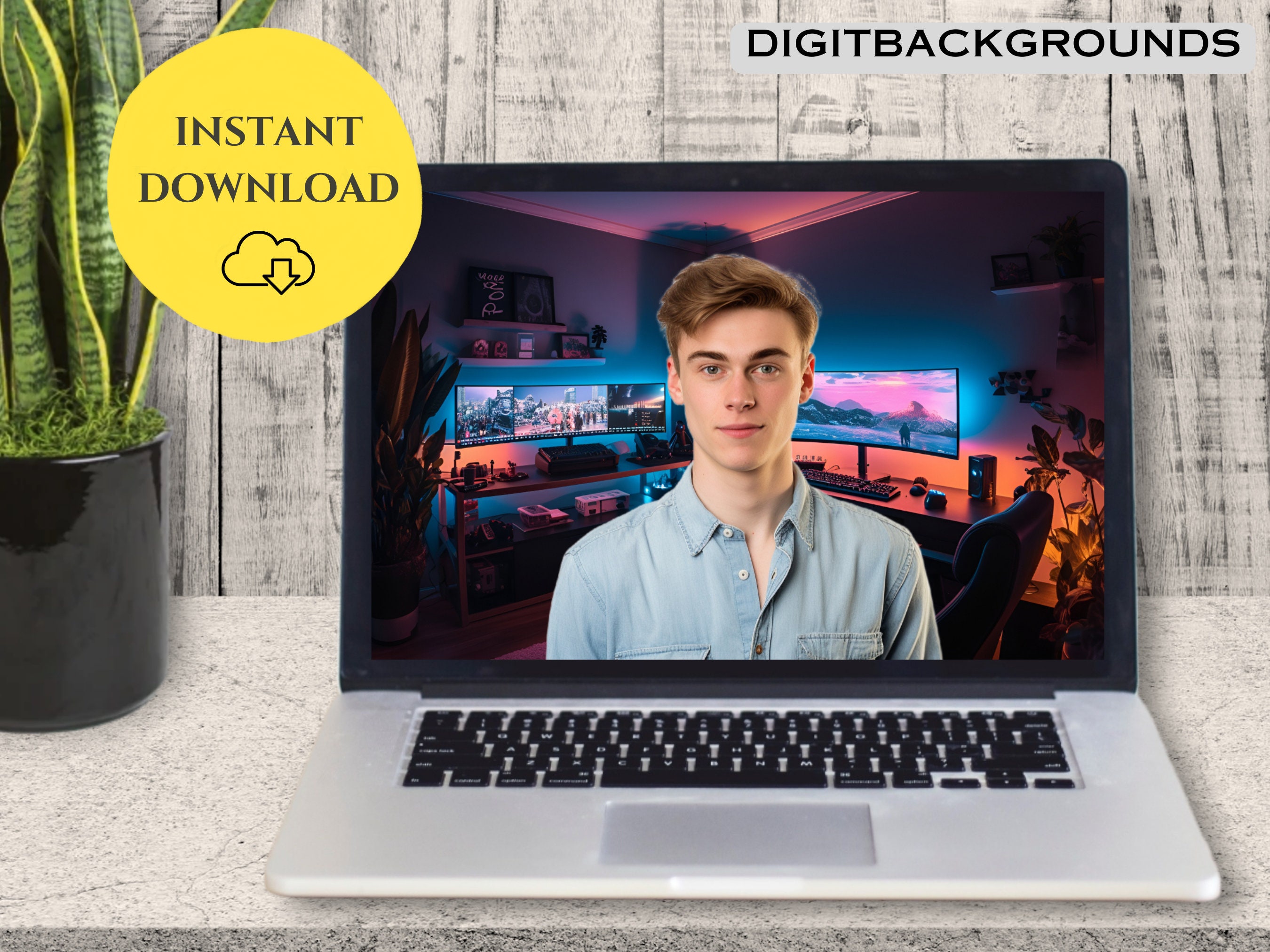 Cozy Gamer Room Background, Zoom Meetings, Zoom Backdrop, Gamers ...