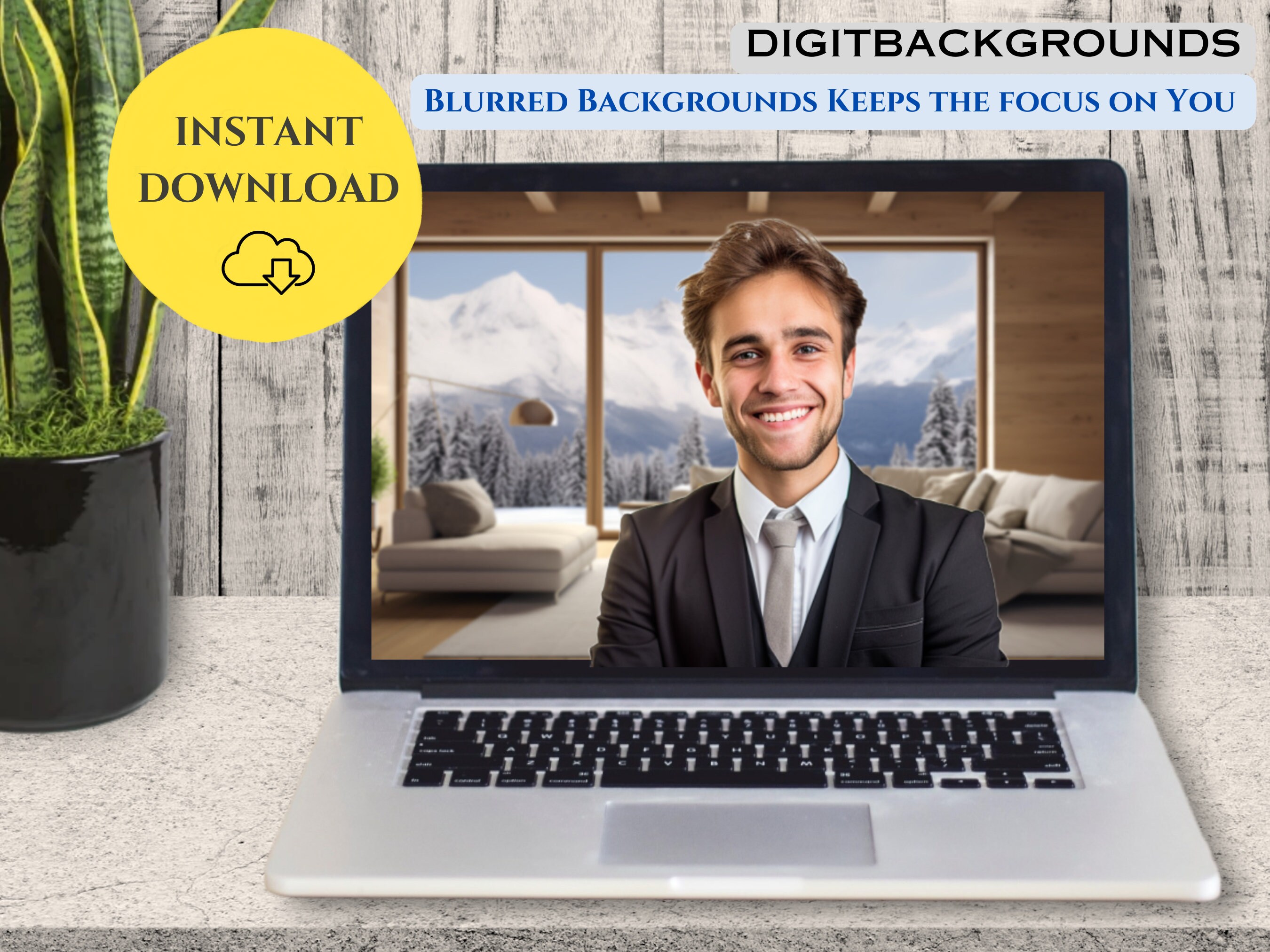 Alpine Chalet Background, Zoom Meeting, Zoom Virtual Backgrounds ...