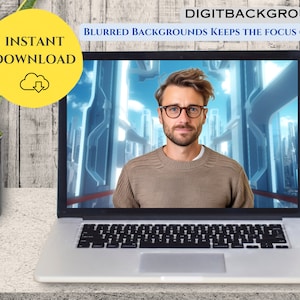 Blue Metaverse Virtual Background, Zoom Meeting, Zoom Backdrop, Gamer ...