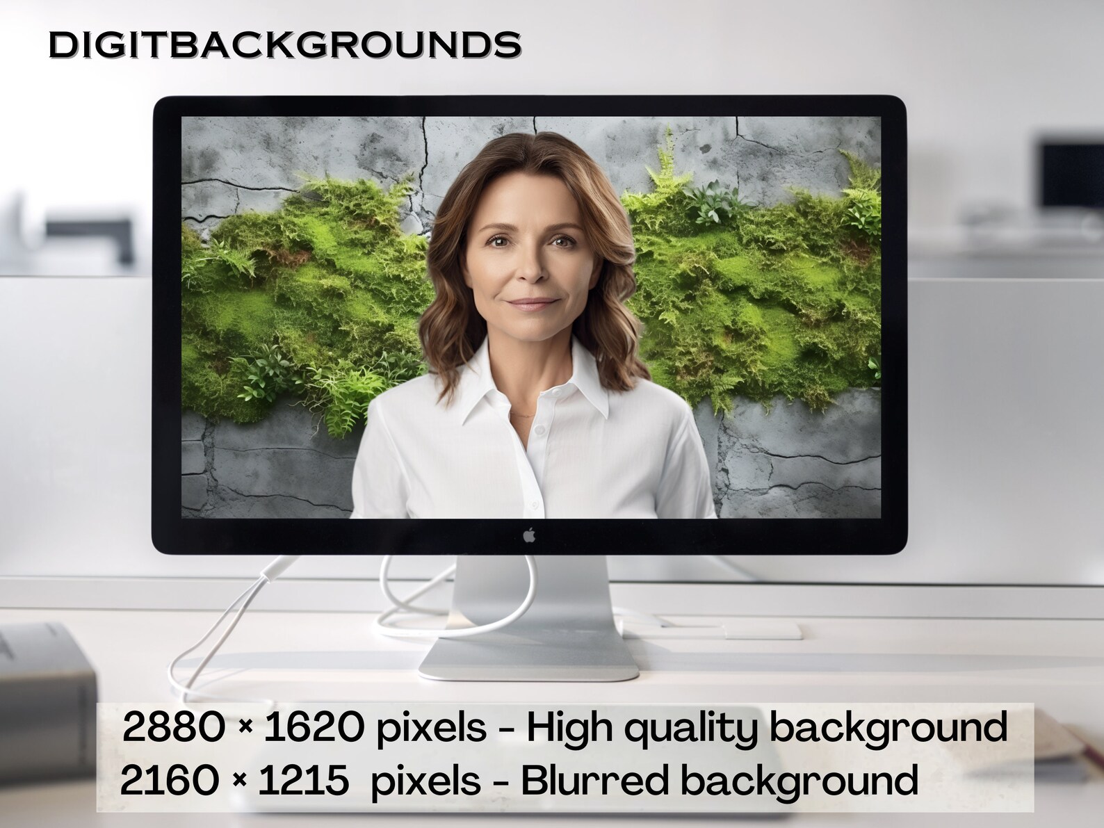 Moss Concrete Backdrop Zoom Meetings Zoom Virtual Backgrounds Microsoft ...