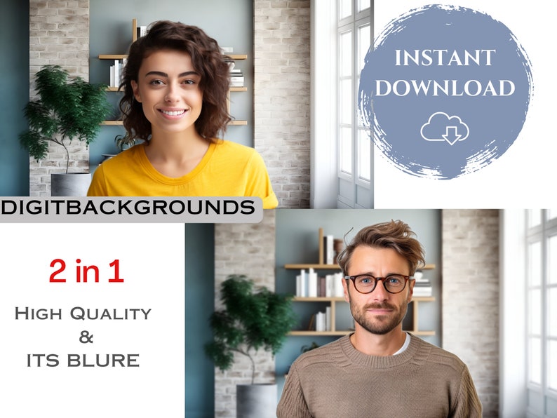 Shelf Virtual Backgrounds Minimalistic Zoom Backdrop Home Office ...