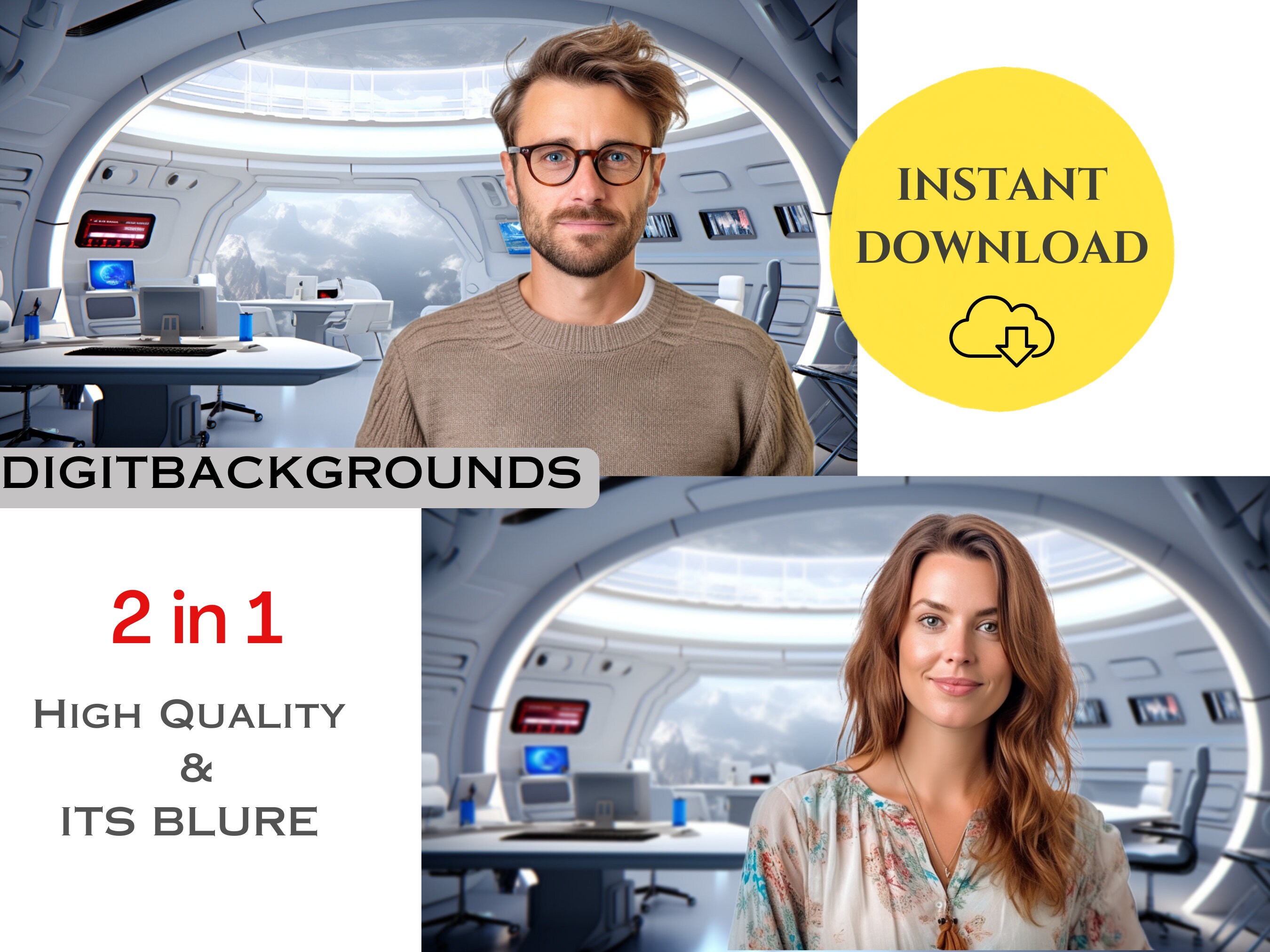 White Space Ship Background for Zoom Meetings Home Office, Zoom ...