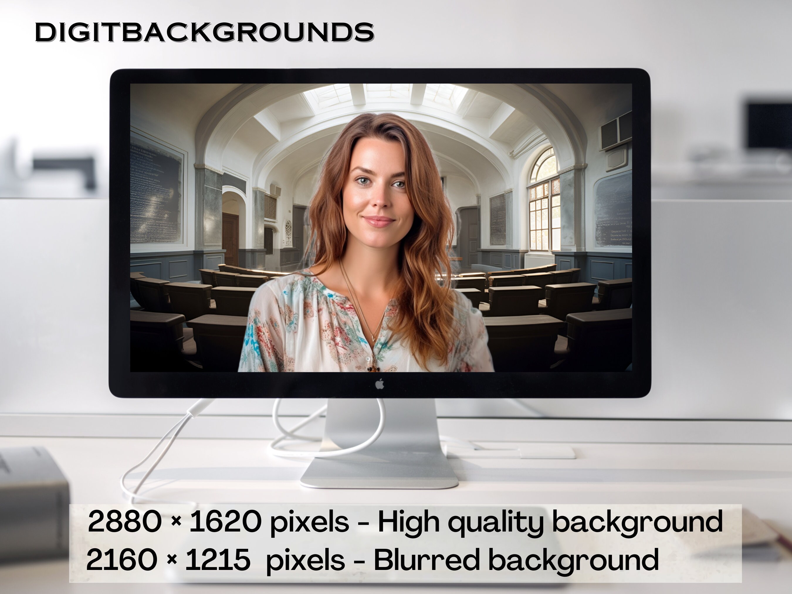 Univercity Study Room Background Zoom Meetings Home Office - Etsy