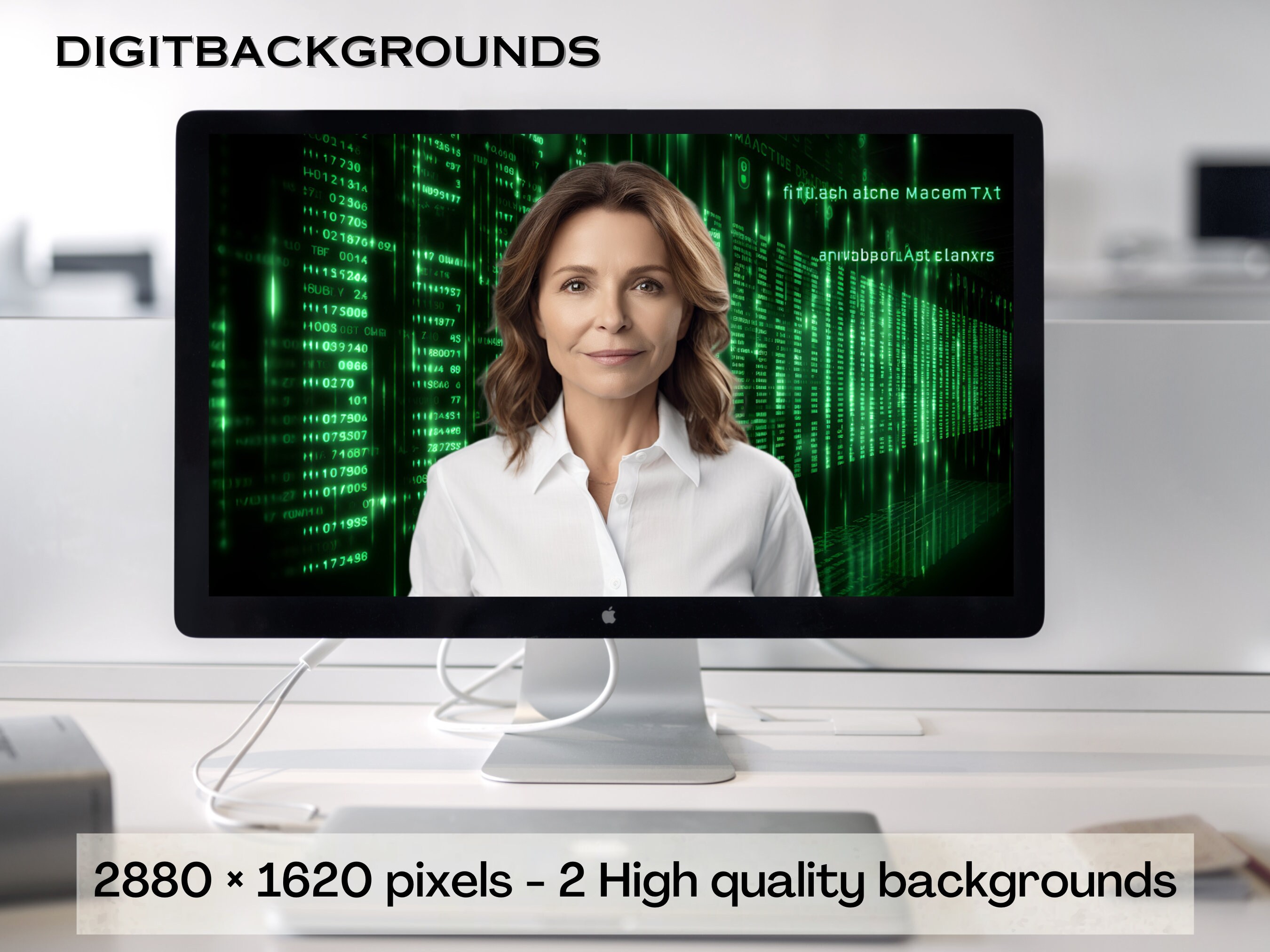 2 Matrix Backgrounds, Zoom Meetings, Metaverse Zoom Backdrop, Gamers ...