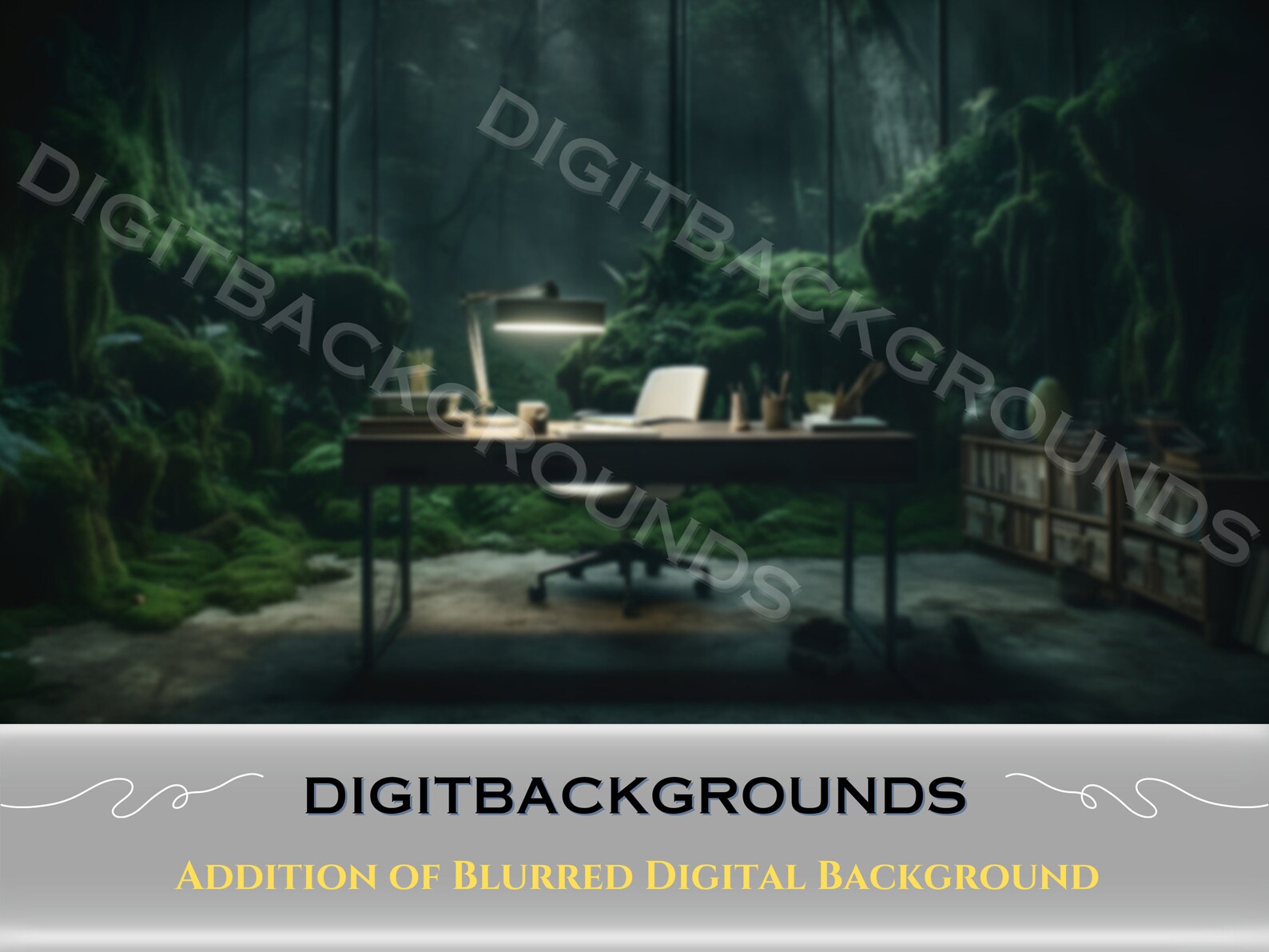 Fantasy Virtual Backgrounds Minimalistic Zoom Backdrop Home Office ...