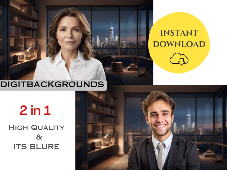 New York City View Background, Zoom Meeting, Home Office Zoom Backdrop ...