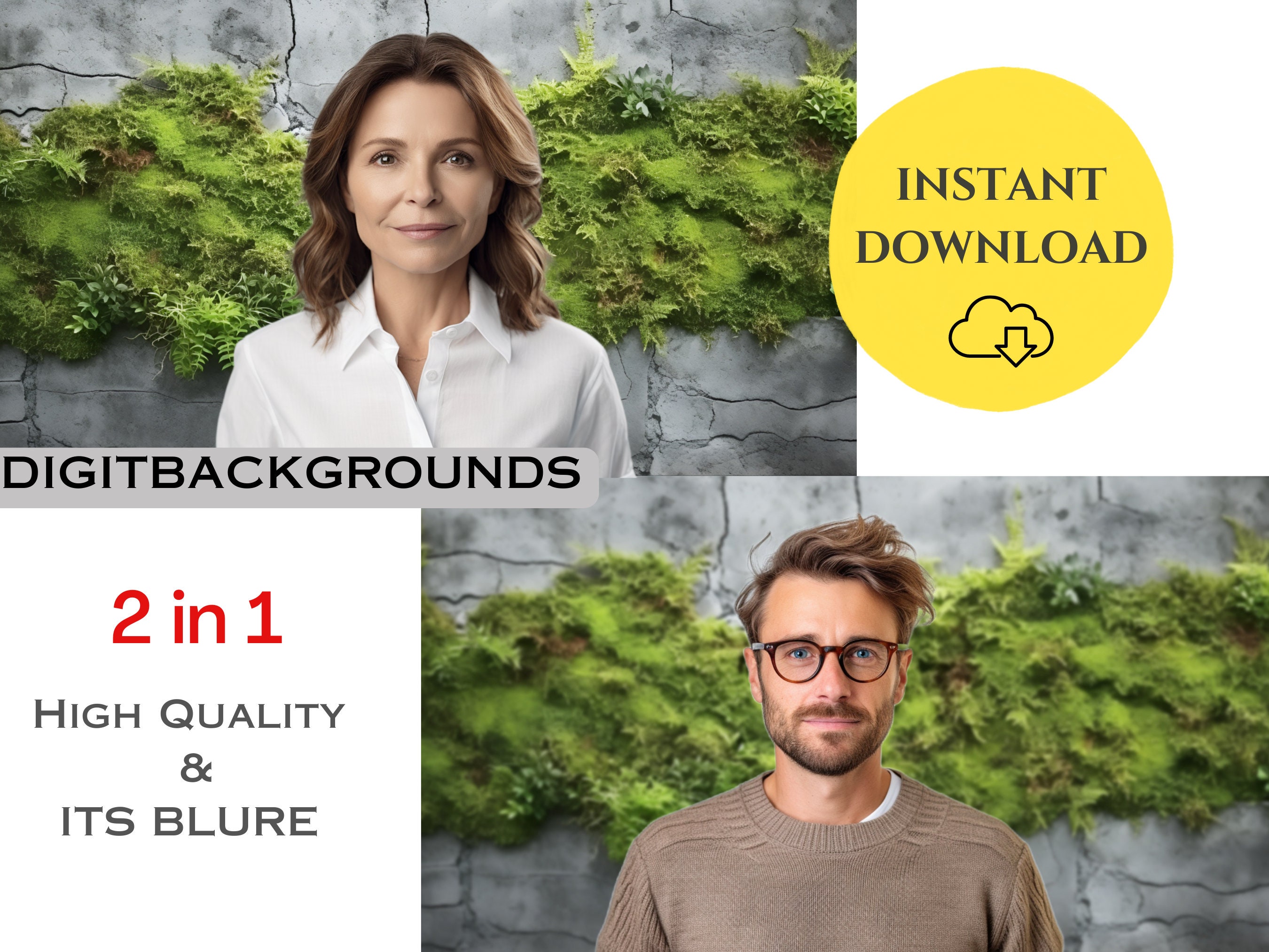 Moss Concrete Backdrop Zoom Meetings Zoom Virtual Backgrounds Microsoft ...
